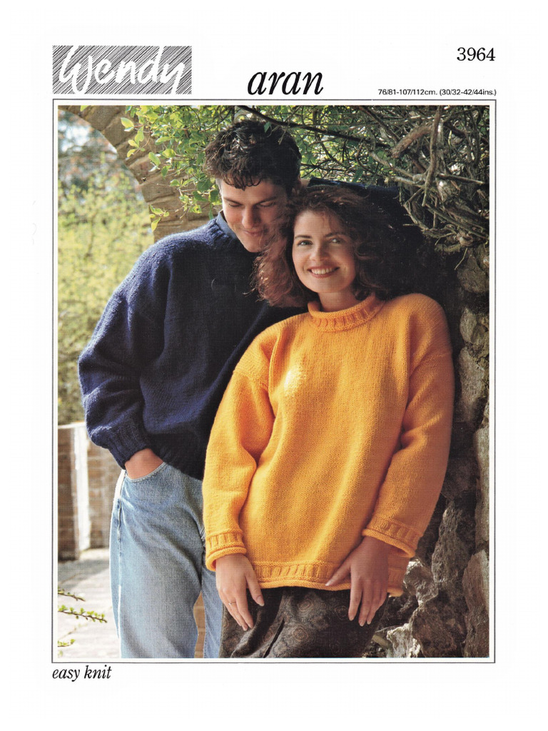 His and Hers Sweaters by Wendy Knitting Pattern | PDF