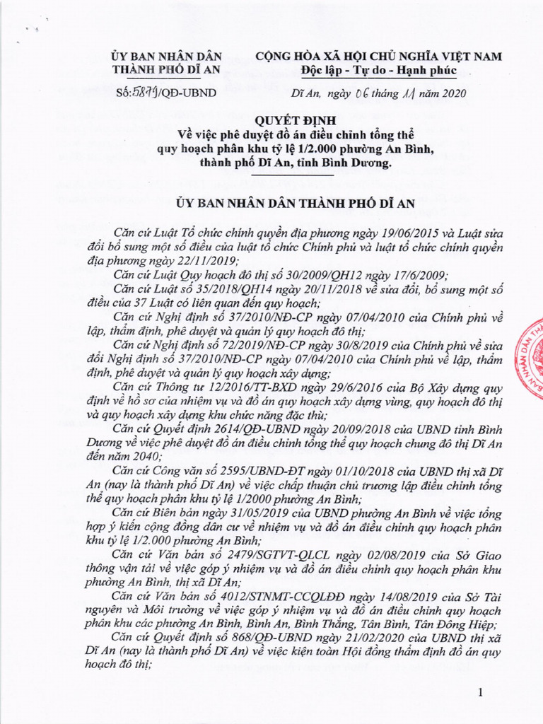 File - 20220321 - 161556 - QĐ QHPK An Bình - 5879-06-11-2020 - B N Chính TH C | PDF