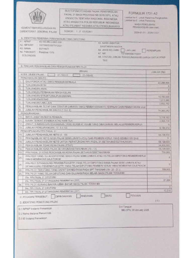 SPT Tahunan 2025 | PDF