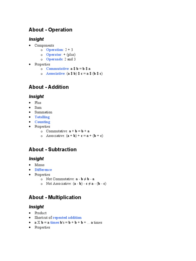 Basic Arithmetic Operations | PDF