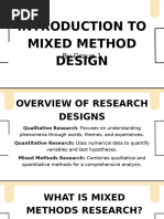 Embedded Mixed Method | PDF | Qualitative Research | Experiment
