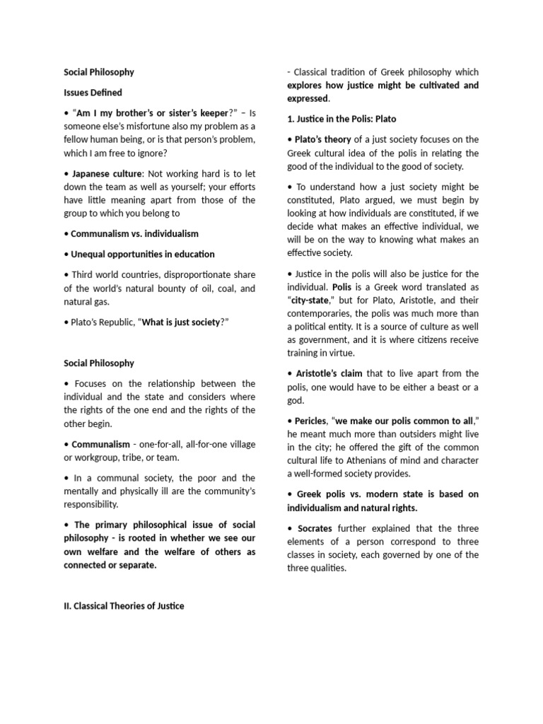 Exploring Social Philosophy and Justice | PDF | Utilitarianism | Justice