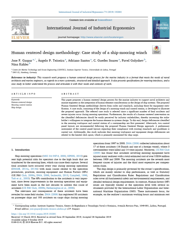 12 Human Centered Design Methodology Case Study of A Ship-Mooring Winch ...