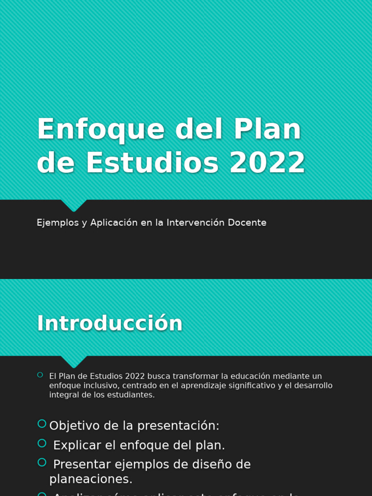 Enfoque_Plan_Estudios_2022 | PDF | Plan de estudios | Maestros