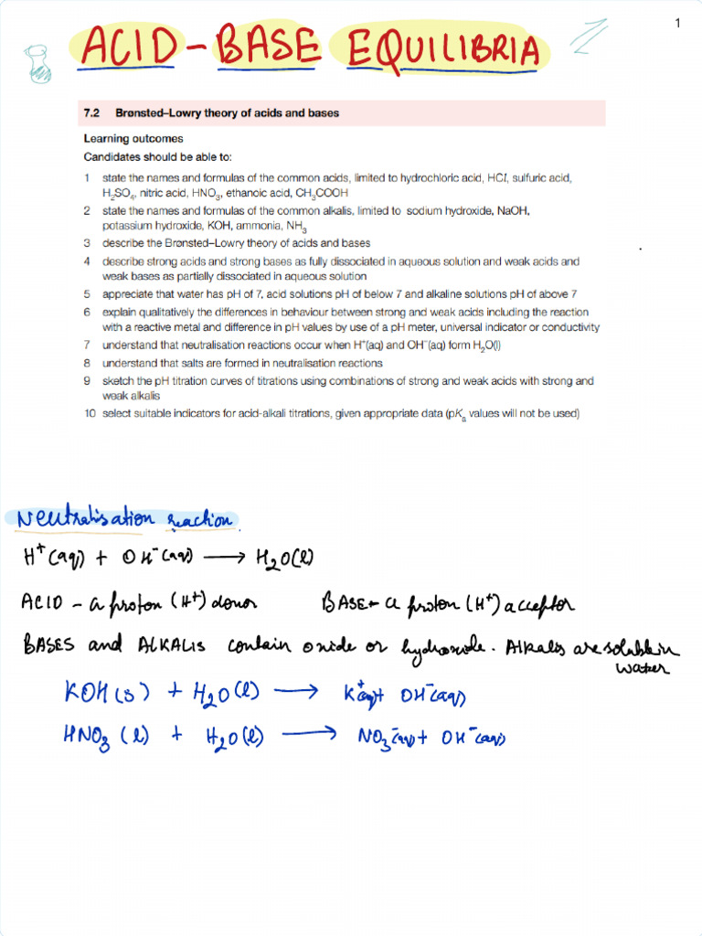 Acids and Bases UNIT 8 A star (2) | PDF