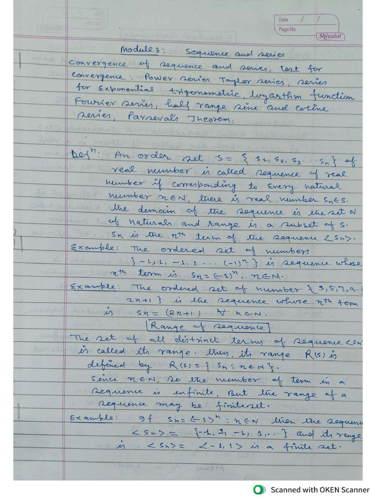 Sequence and Series | PDF