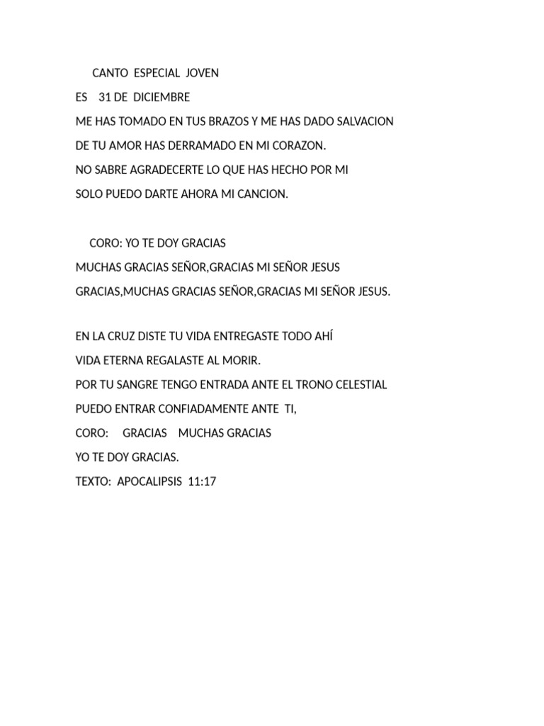 Himno de Gratitud y Salvación | PDF