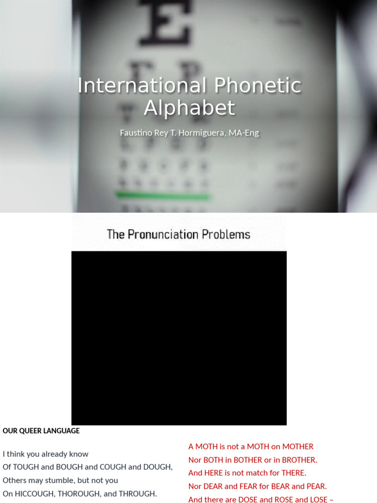 International Phonetic Alphabet | PDF | English Language | Linguistics