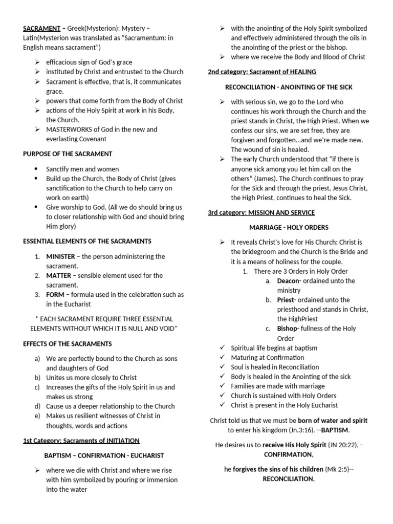 ASF-FINAL-REVIEWER-7-SACRAMENTS | PDF | Eucharist | Penance