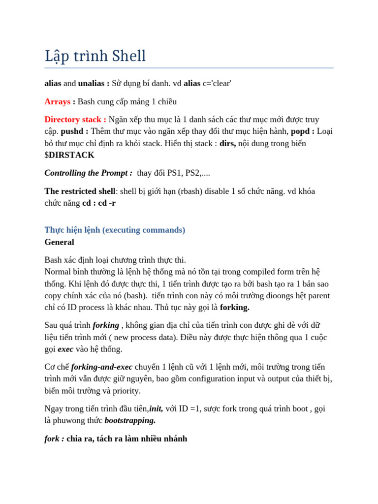Lập Trình Shell | PDF
