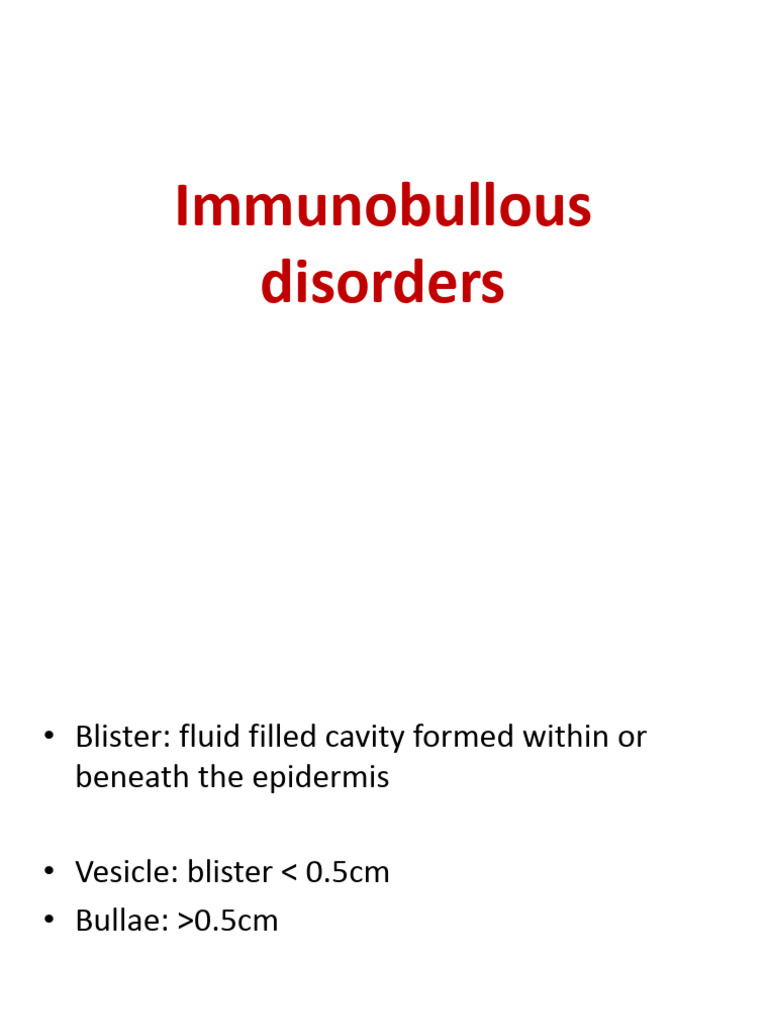 Imunobullous Disorder Mbbs | PDF | Diseases And Disorders | Medical ...
