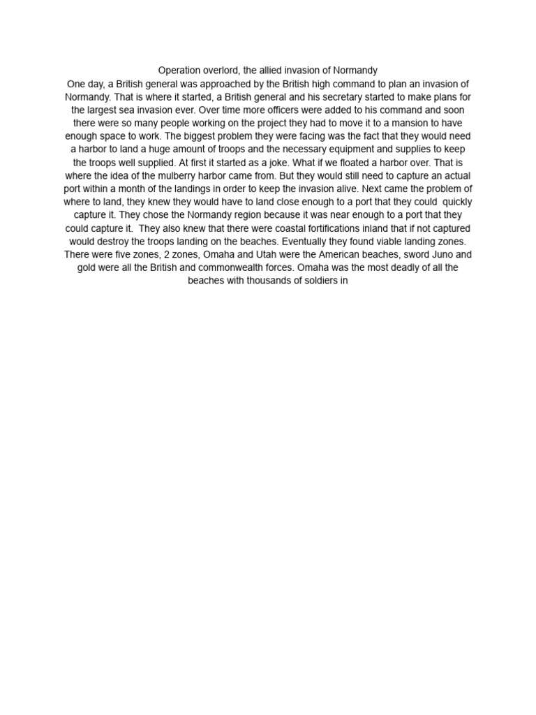 D-Day, operation overlord | PDF
