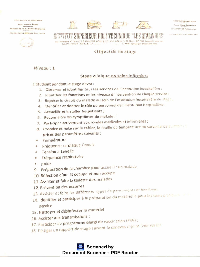 Rapport de Stage 1 | PDF