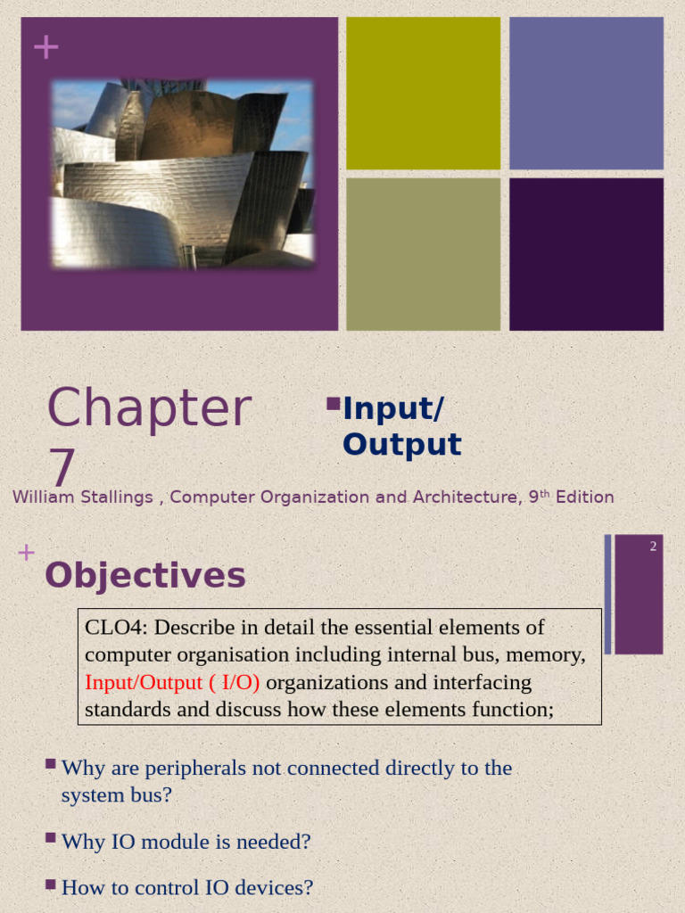 Slot08 CH07 InputOutput 35 Slides | PDF | Input/Output | Central Processing Unit