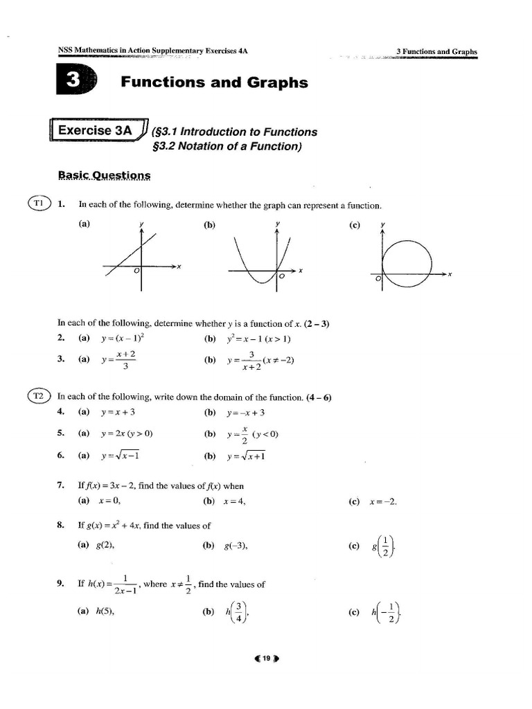 Ch3 Functions and Graphs.pdf - Documents | PDF