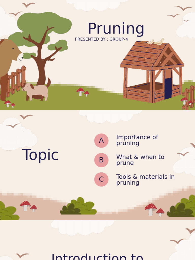 Group 4 Pruning Report | PDF | Pruning | Cutting