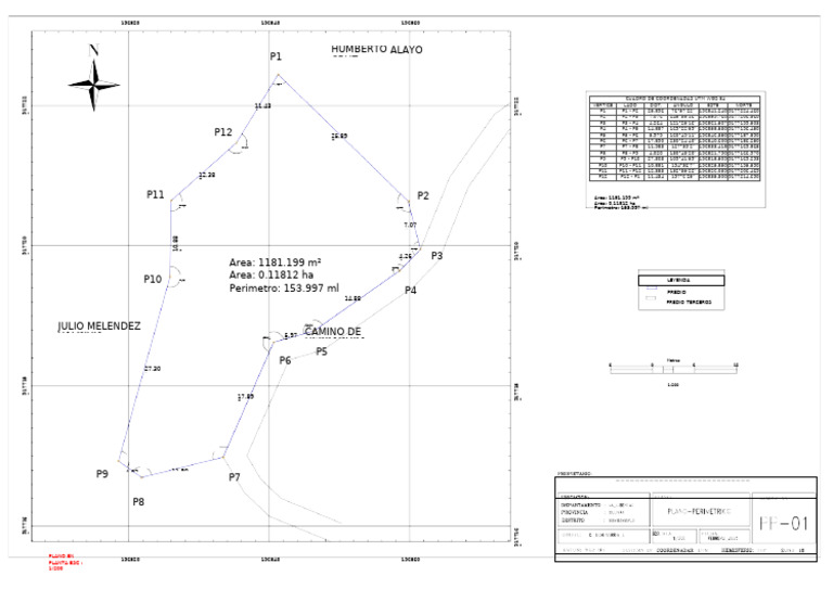 Plano Perimetrico | PDF