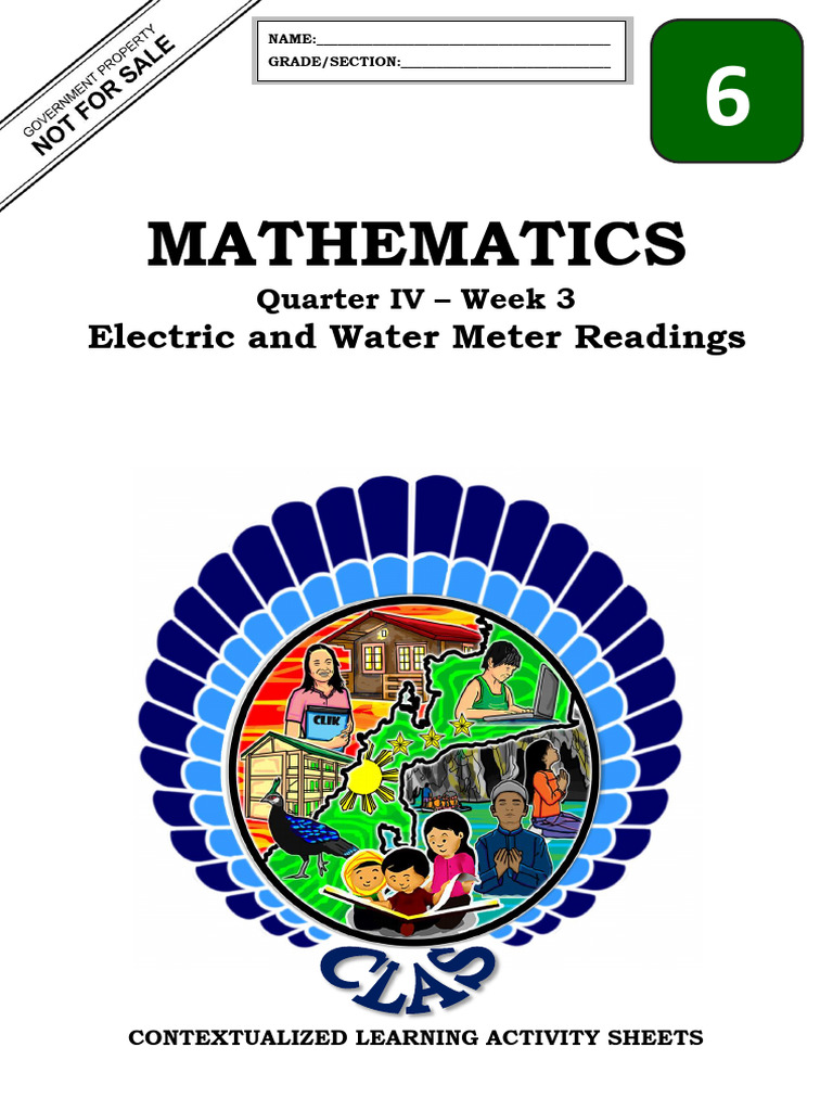 Grade 6 Meter Reading Activity Sheets | PDF