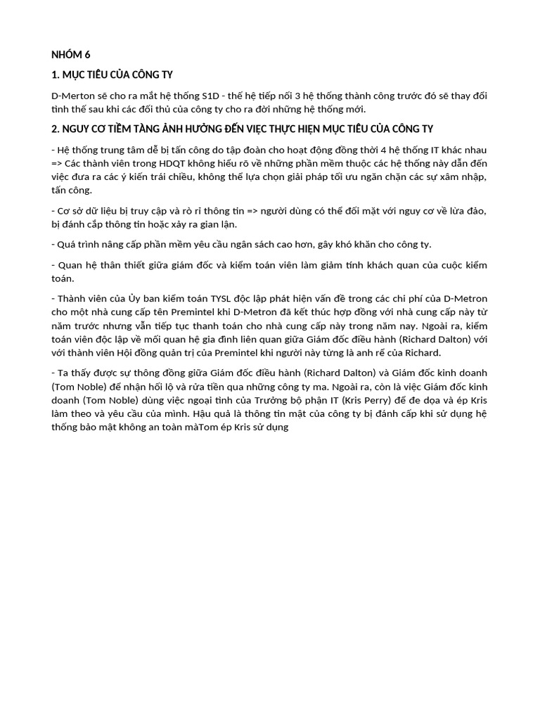 BT NHÓM HTTTKT D-Merton 2 | PDF