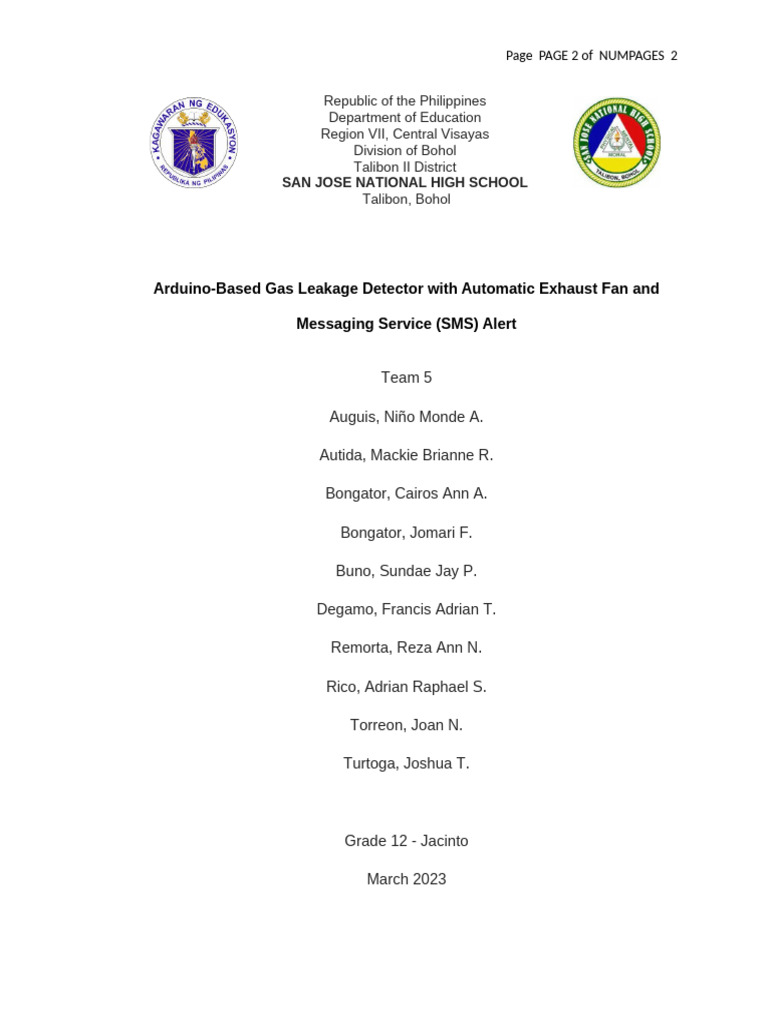 Arduino-Based Gas Leakage Detector With Automatic Exhaust Fan and ...