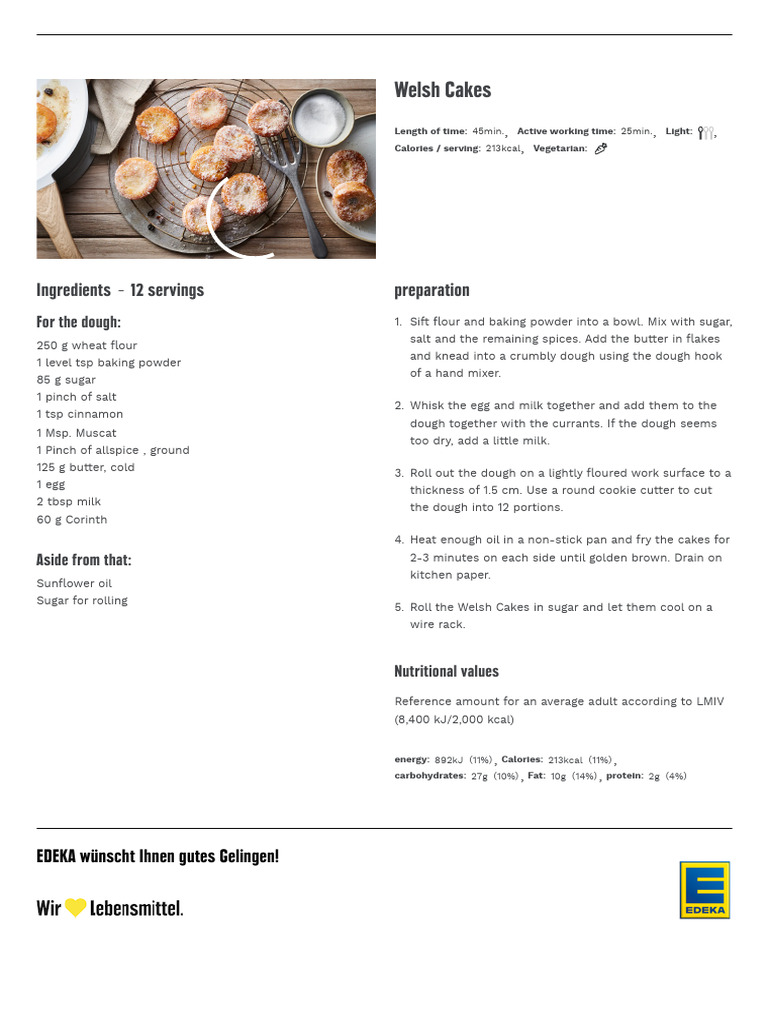 Easy Welsh Cakes Recipe in 45 Minutes | PDF