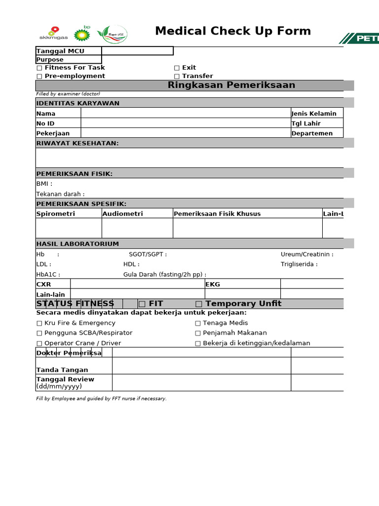 MCU Form | PDF
