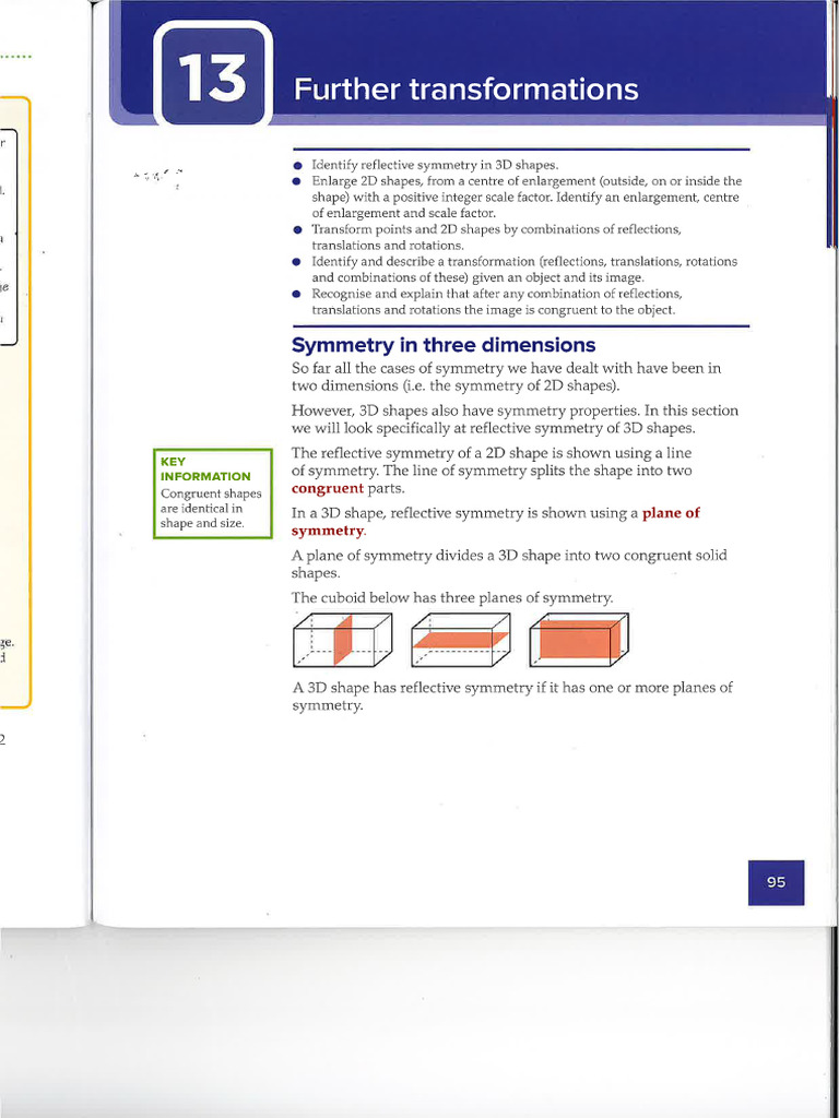 Y9 Maths - 13 Further Transformations (PG 95-106) - Done | PDF