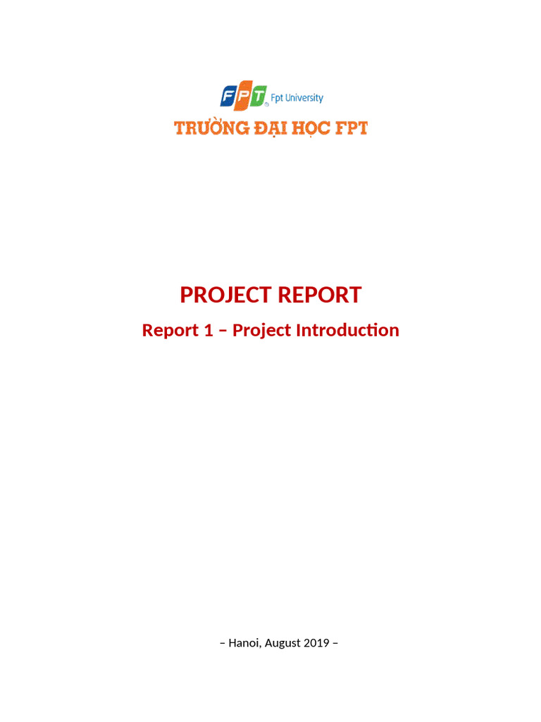 Report1 Project Introduction | PDF | Information Technology | Business