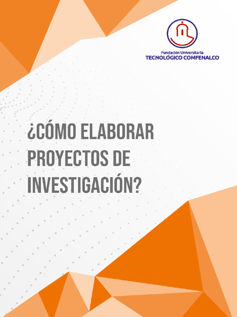 Guía para Elaborar Proyectos de Investigación | PDF | Datos ...
