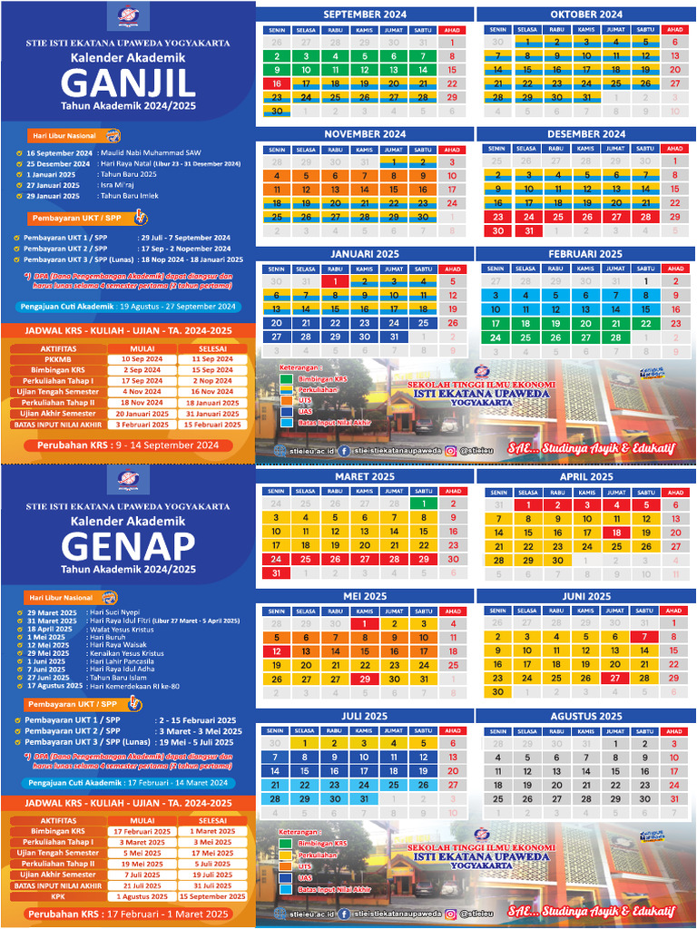 Kalender Akademik 25 Cetak | PDF