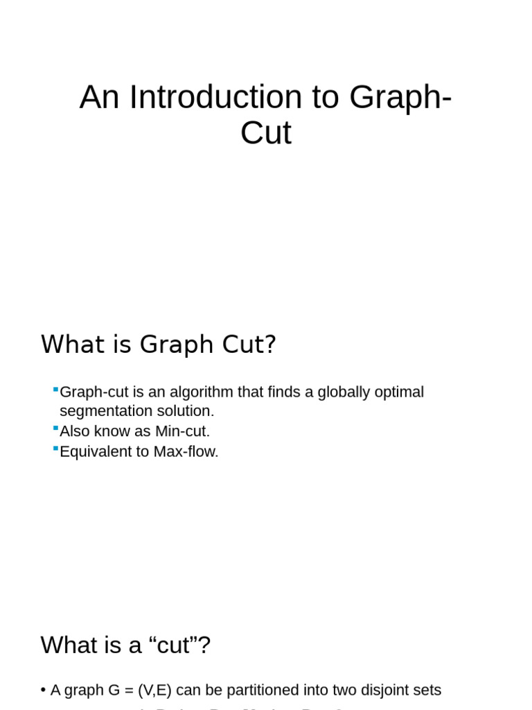 An Introduction To Graph-Cut | PDF