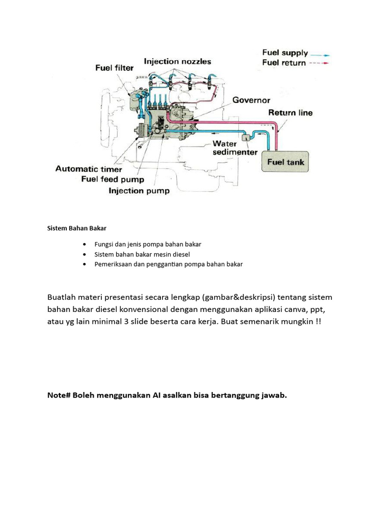 Sistem Bahan Bakar 12 TKR | PDF