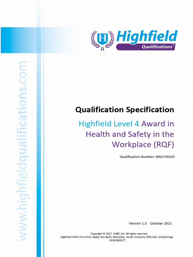 1559 l4 Hands Qual Specification v1.3 Draft-2 | PDF | Occupational Safety And Health | Risk ...