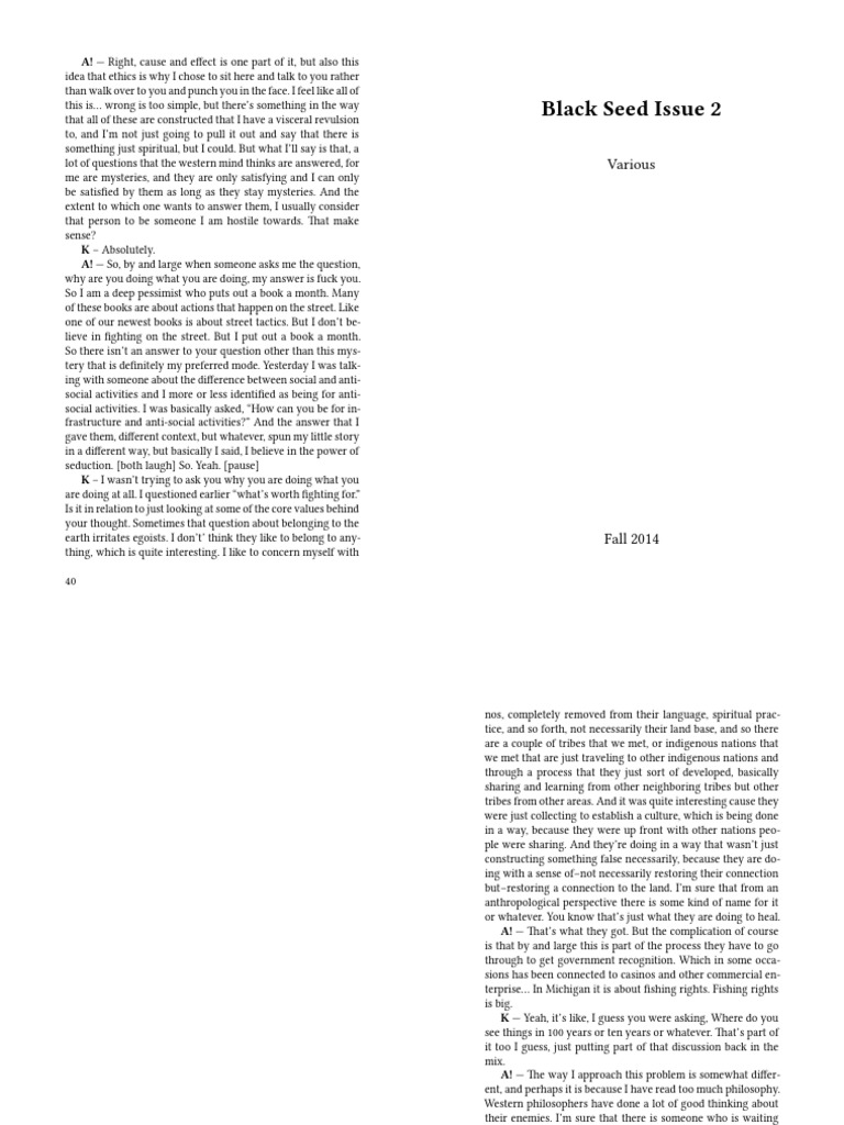 black-seed-issue-2 | PDF | Anarchism