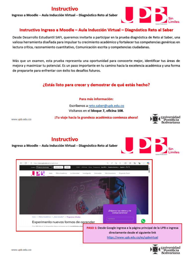 Instructivo RETO AL SABER BASICO | PDF | Moodle