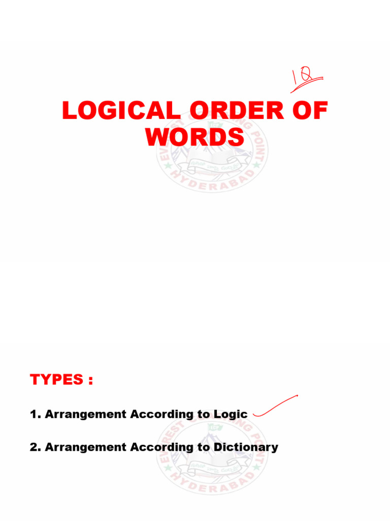 Logical Order of Words | PDF | Integrated Circuit