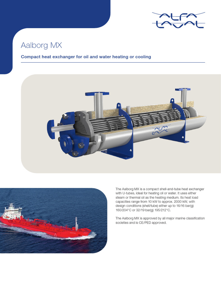 Aalborg MX Product Leaflet | PDF | Thermostat | Heat Exchanger