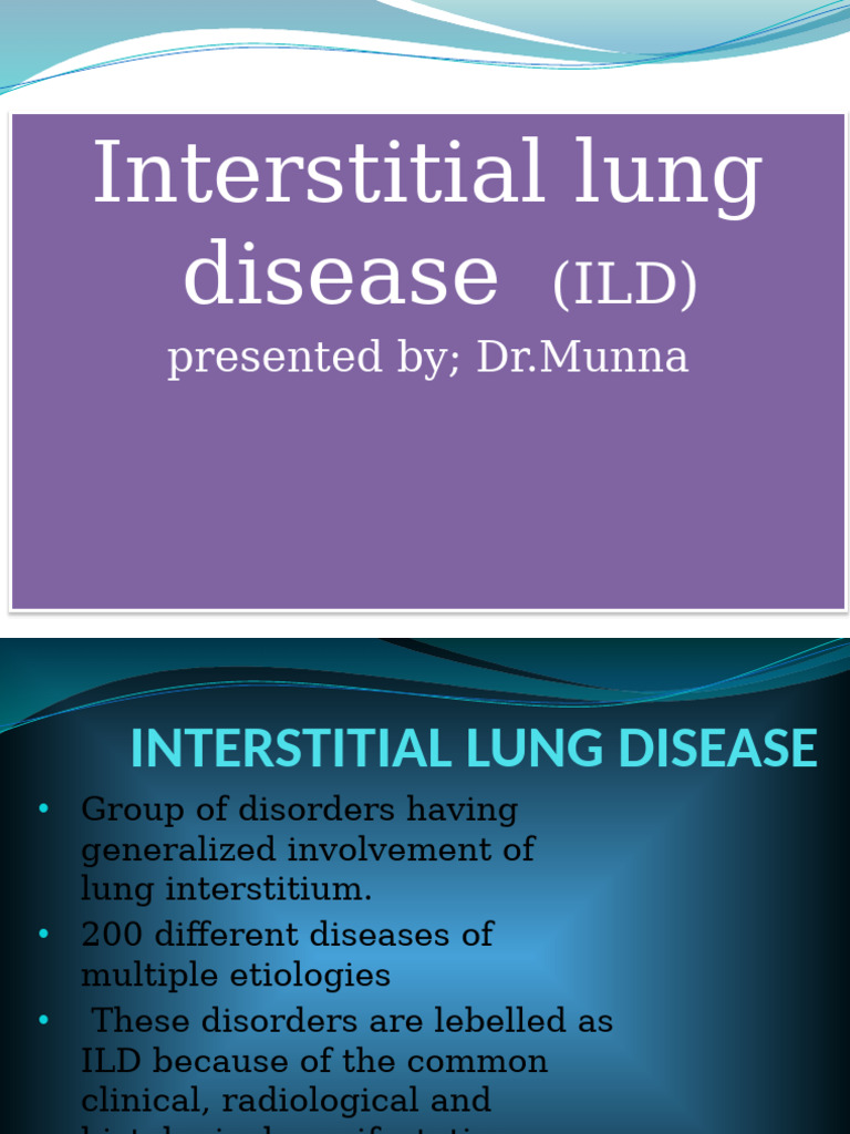 Interstitial Lung Disease | PDF | Pneumonia | Diseases And Disorders
