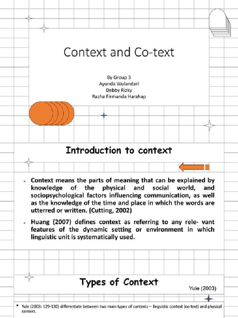 Context and Co-Text | PDF