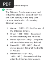 Ottoman Dynasty Family Tree | PDF | Sultan | Ottoman Empire