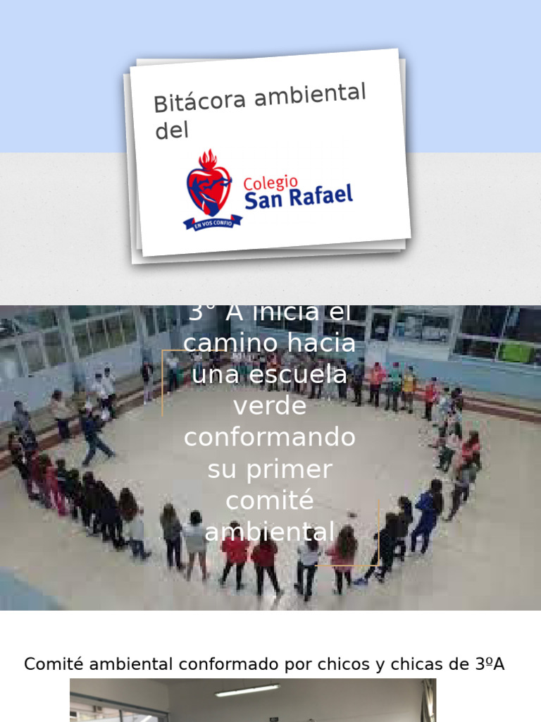 Bitácora Ambiental Colegio San Rafael | PDF