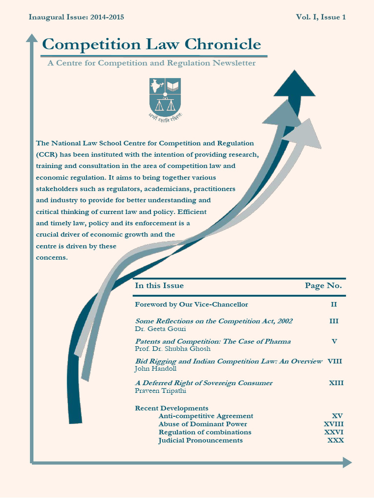 Competition Law Chronical 1 | PDF | Intellectual Property | Burden Of ...