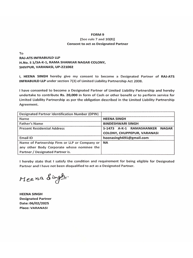 consent designated partner | PDF