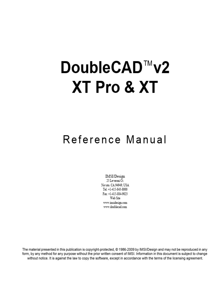 DoubleCAD v2 XT - RefManual | PDF | Ellipse | Circle