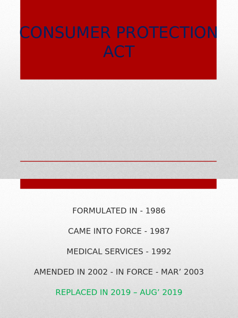 Consumer Protection Act | PDF | Indemnity | Insurance