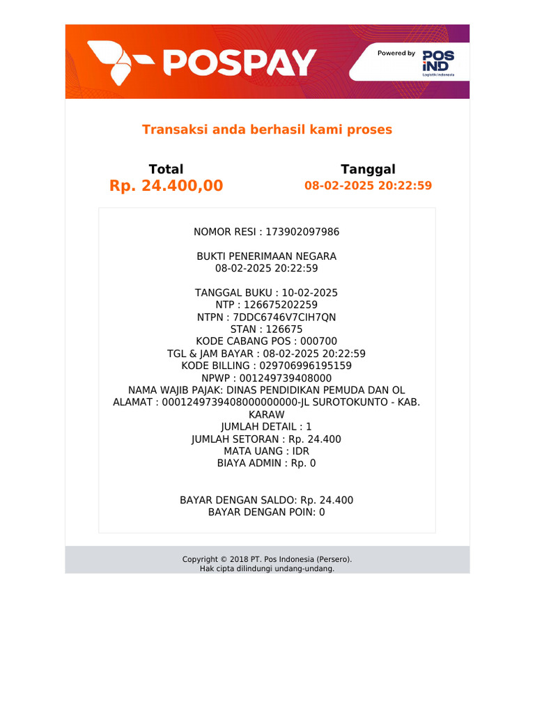 Resi Transaksi | PDF
