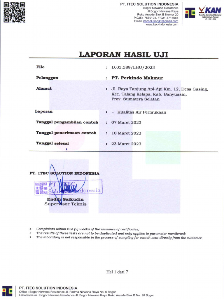 D.03.589 - Ap PT. Perkindo Makmur | PDF
