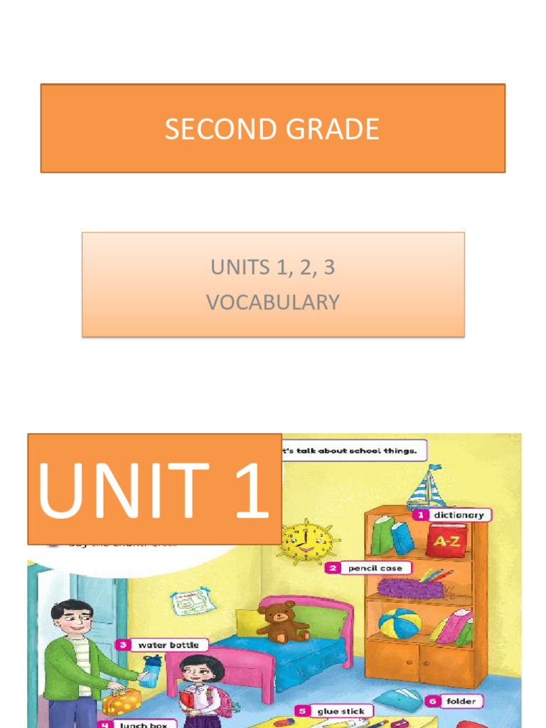 SECOND GRADE VOCABULARY WITH PICTURES(1) | PDF