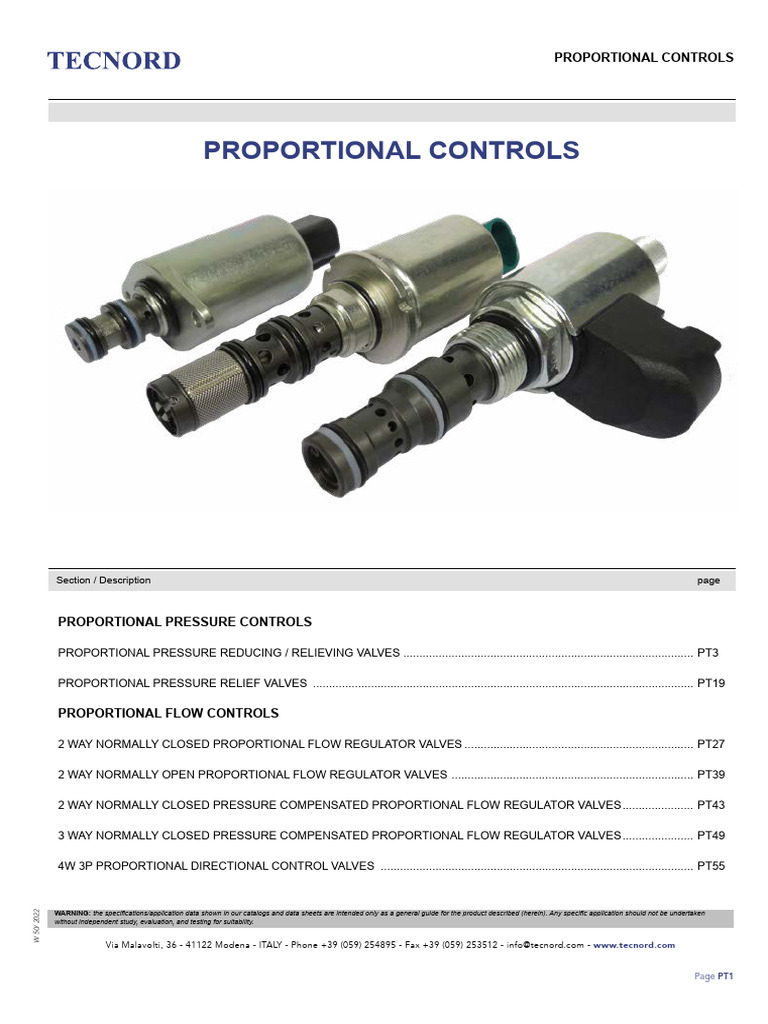 Proportional Cartridge Valves | PDF | Equipment | Electronics