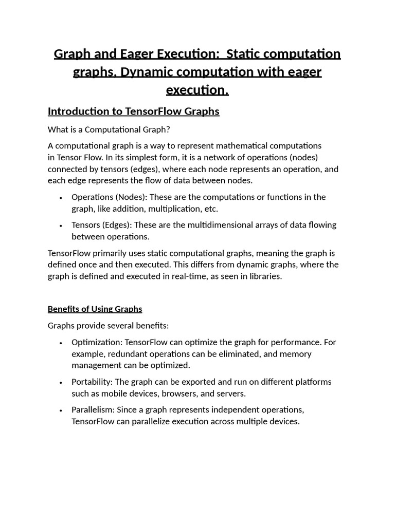 Graph and Eager Execution | PDF | Debugging | Software Development